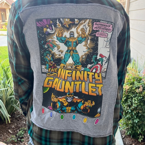 Volcom | Shirts | The Infinity Gauntlet Guardians Of The Galaxy Flannel ...